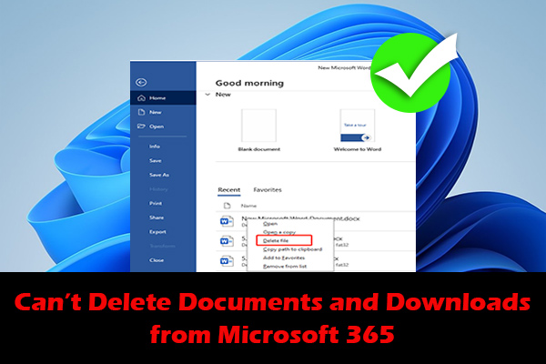Fixed: Can’t Delete Documents and Downloads from Microsoft 365