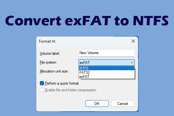How to Convert exFAT to NTFS Without Losing Data – 3 Steps