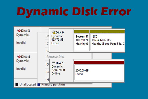 Fixes to Dynamic Disk and Volume Errors & Function Failures