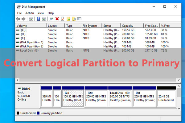How to Convert Logical Partition to Primary Without Restricts How to Convert Logical Partition to Primary Without Restricts