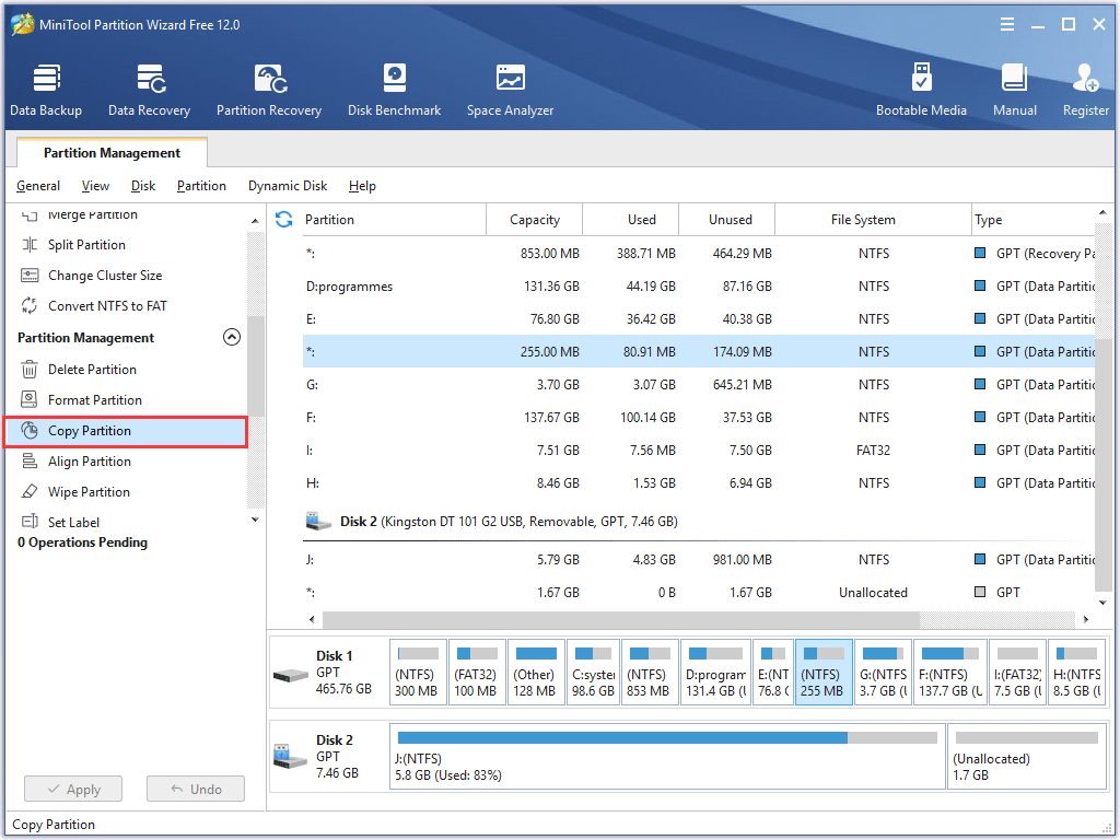 Copy Hidden Partitions with a Free Drive Cloning Software - MiniTool Partition Wizard