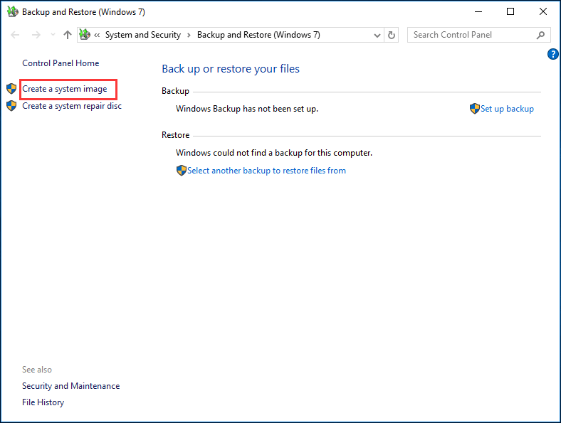 Perform System Image Recovery Windows 10 to Quick Restore PC - MiniTool ...
