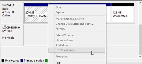 How To Delete Drive C Efi System Volume Recoveryoem Volume Minitool Partition Wizard