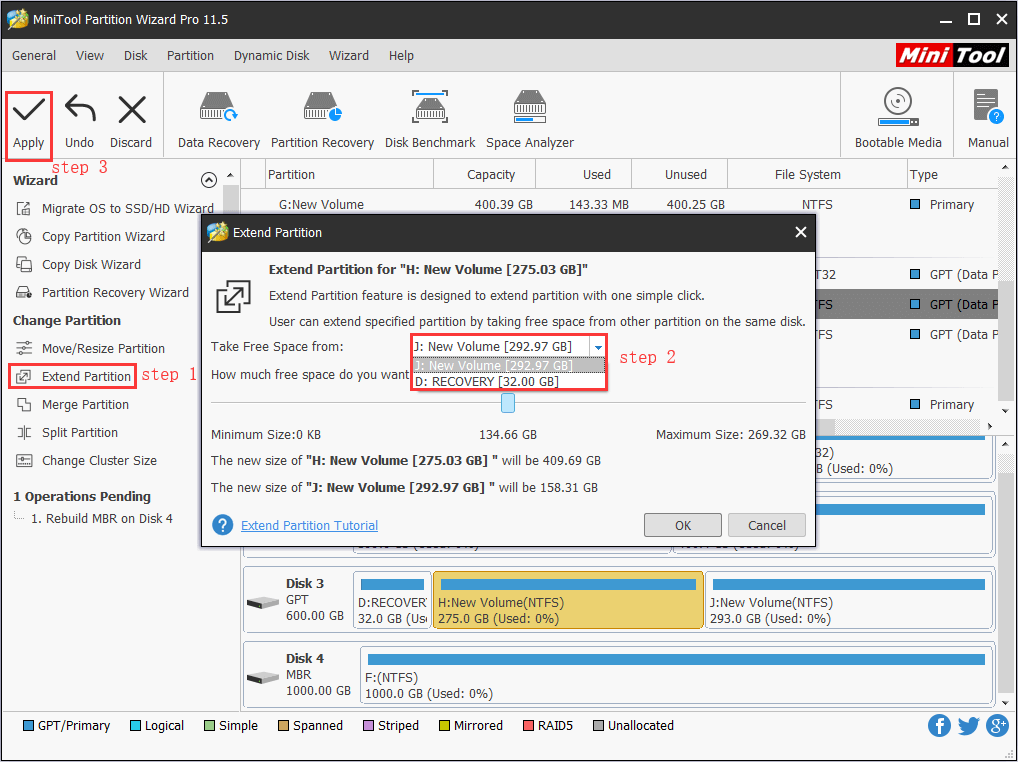Excellent Partition Magic For Win 7 Minitool Partition Wizard Minitool Partition Wizard