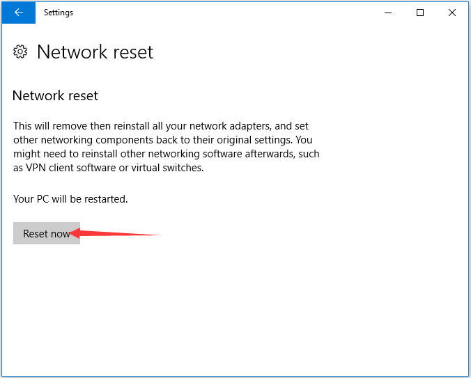 How To Reset Network Settings Windows 10 The Influence Minitool