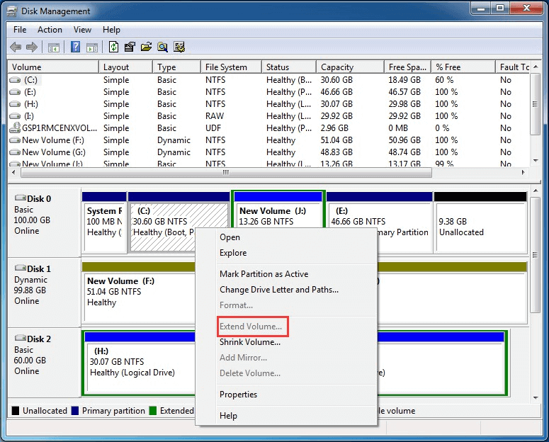 The Most Reliable Way To Extend Windows 7 System Partition Minitool Partition Wizard