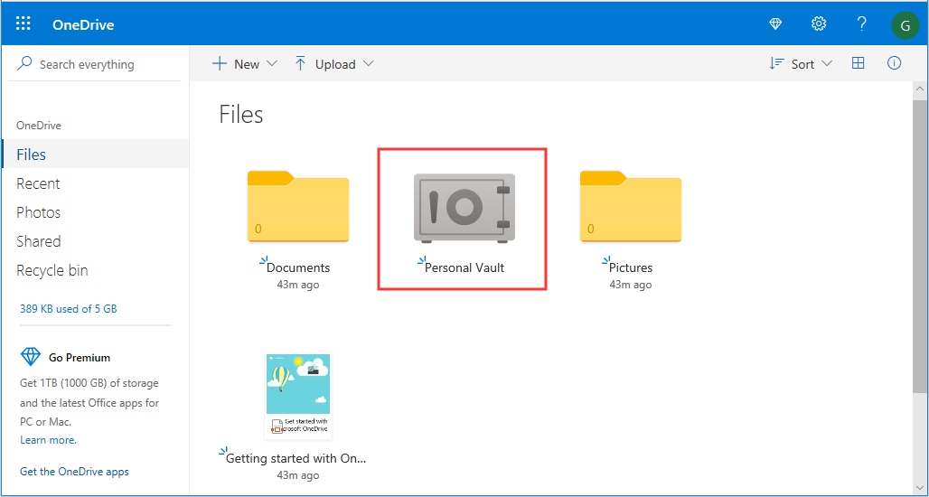 Quick Guide: Set Up OneDrive Personal Vault Storage on Windows 10 ... Quick Guide: Set Up OneDrive Personal Vault Storage on Windows 10 ...
