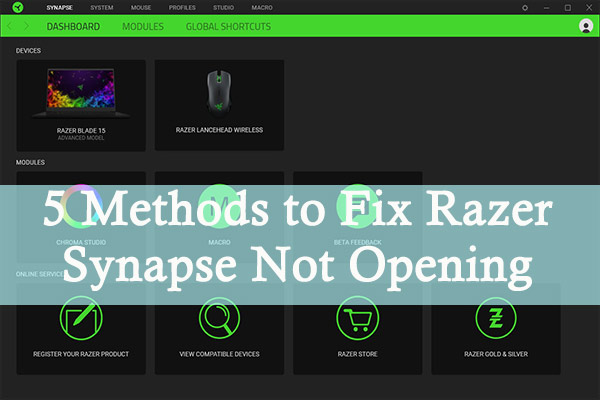 Razer Synapse Not Opening? Try These Methods to Fix It Razer Synapse Not Opening? Try These Methods to Fix It