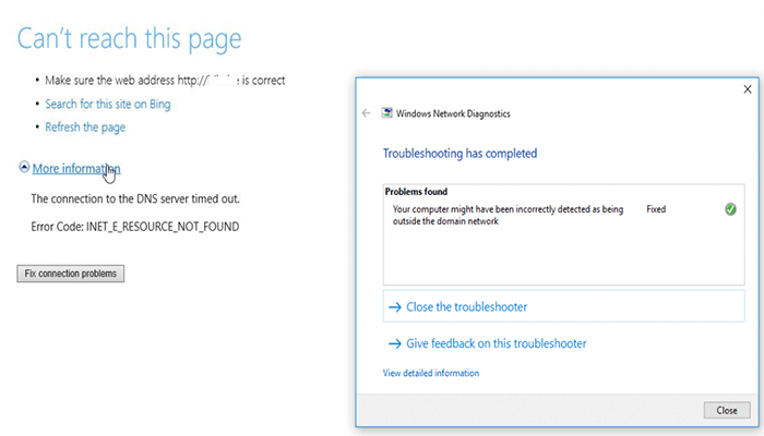 PC Is Incorrectly Detected as Being Outside the Domain Network ...