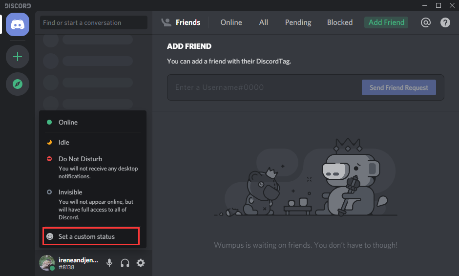 A Full Guide On How To Set A Custom Status On Discord Minitool Partition Wizard