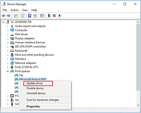 Fix Printer Has Experienced An Unexpected Configuration Problem Minitool Partition Wizard