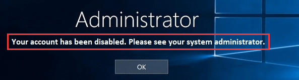 How to Fix: Your Account Has Been Disabled in Windows 10 - MiniTool ... How to Fix: Your Account Has Been Disabled in Windows 10 - MiniTool ...