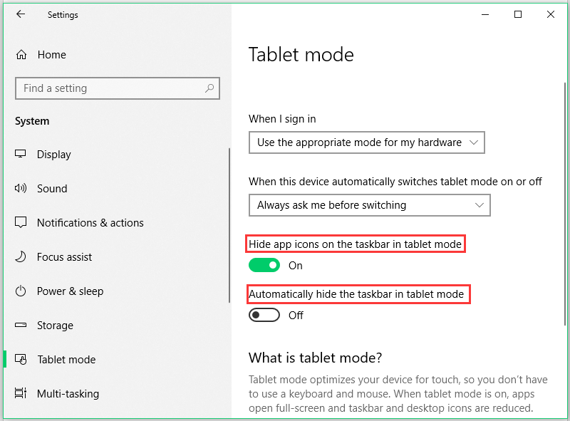 Windows 10 Tablet Mode: What Is It and How to Turn on & off It ...