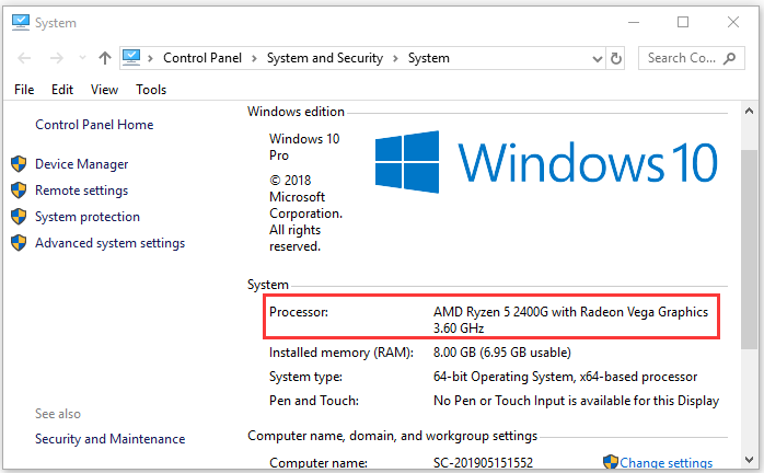 How To Check Cpu Speed In Windows 10 Top 5 Methods Minitool Partition Wizard