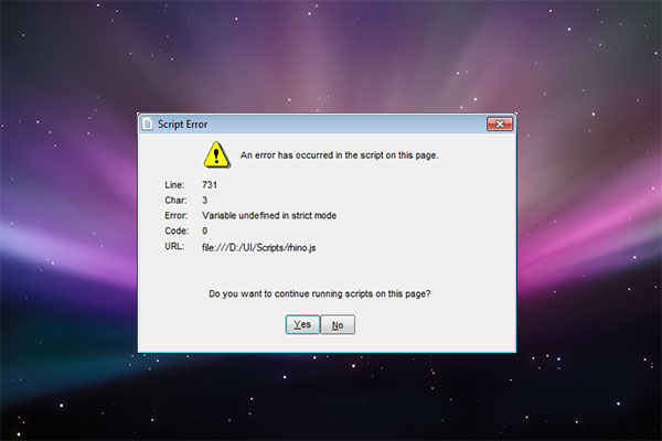 Solved An Error Has Occurred In The Script On This Page