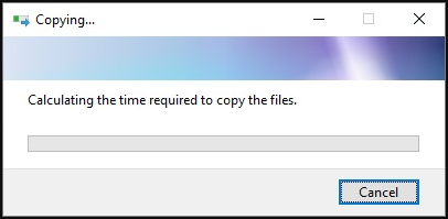 Calculating the Time Required to Copy the Files [Fixed]
