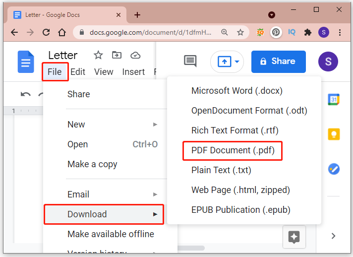 How To Change Google Doc To PDF Here Is The Tutorial MiniTool 