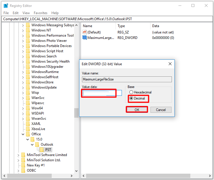 How To Fix And Increase The Outlook File Size Limit MiniTool 