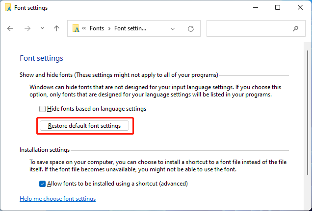 How To Change The Default Font On Windows 11 Read This Post MiniTool 