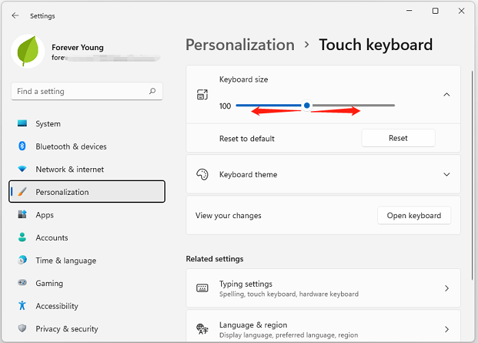 How To Customize The Touch Keyboard On Windows 11 Minitool Partition