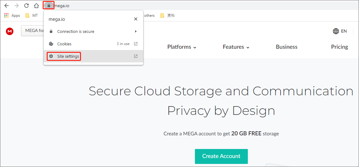 Get Rid of “mega.nz wants to Store files on this device” Prompt ...