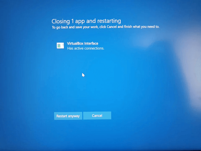 Virtualbox Interface Has Active Connections How To Fix Minitool Partition Wizard
