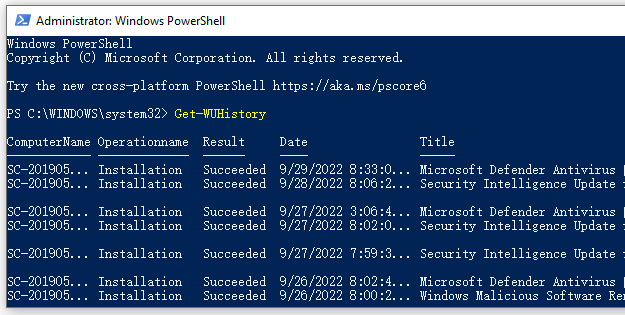 How To Install Windows Updates With Powershell Tutorial Minitool Partition Wizard
