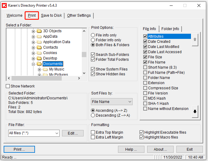 How To Print Directory And Folders In Windows 10 11 3 Easy Ways MiniTool Partition Wizard