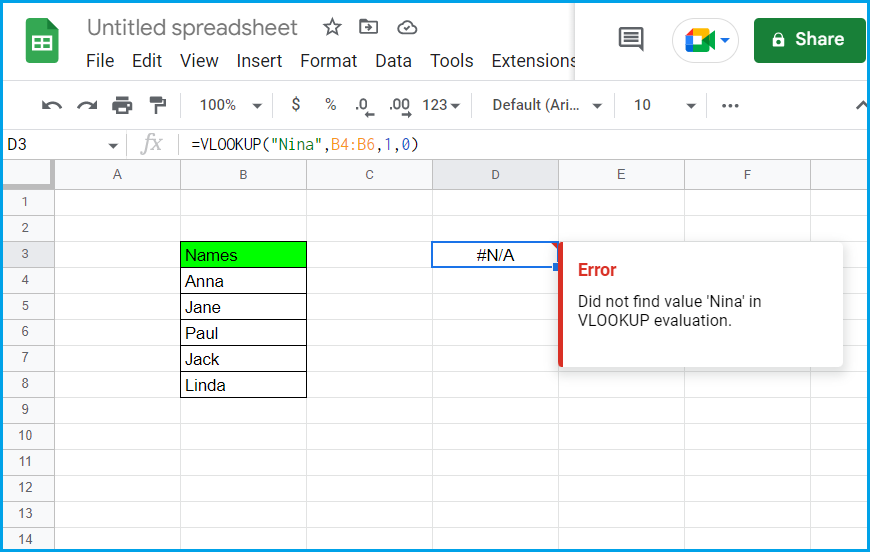 How To Fix The Formula Parse Error In Google Sheets MiniTool