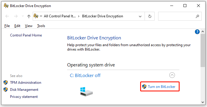 A Volume With Bitlocker Waiting For Activation Fixed Minitool Partition Wizard