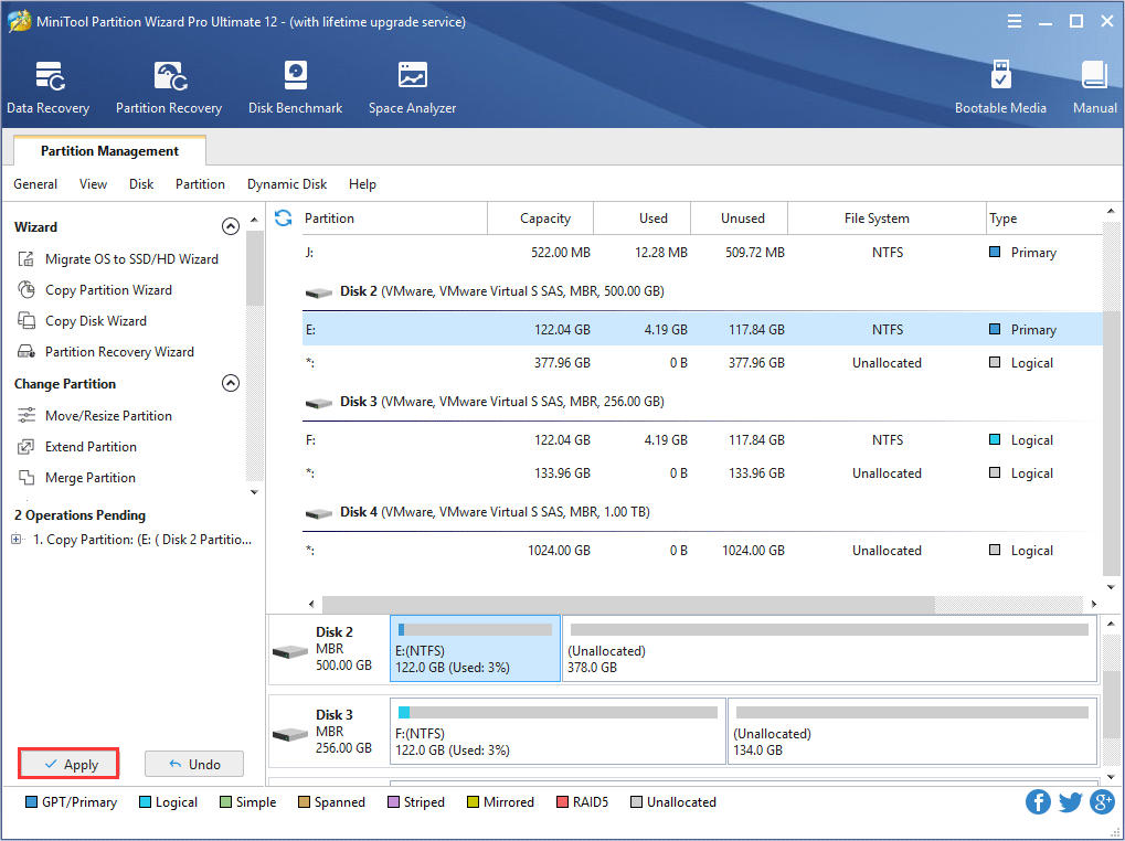Copy Partition Wizard Minitool Partition Wizard Tutorial Minitool Partition Wizard