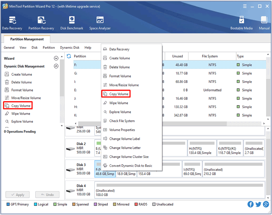 How To Copy Volume Minitool Partition Wizard Tutorial Minitool Partition Wizard