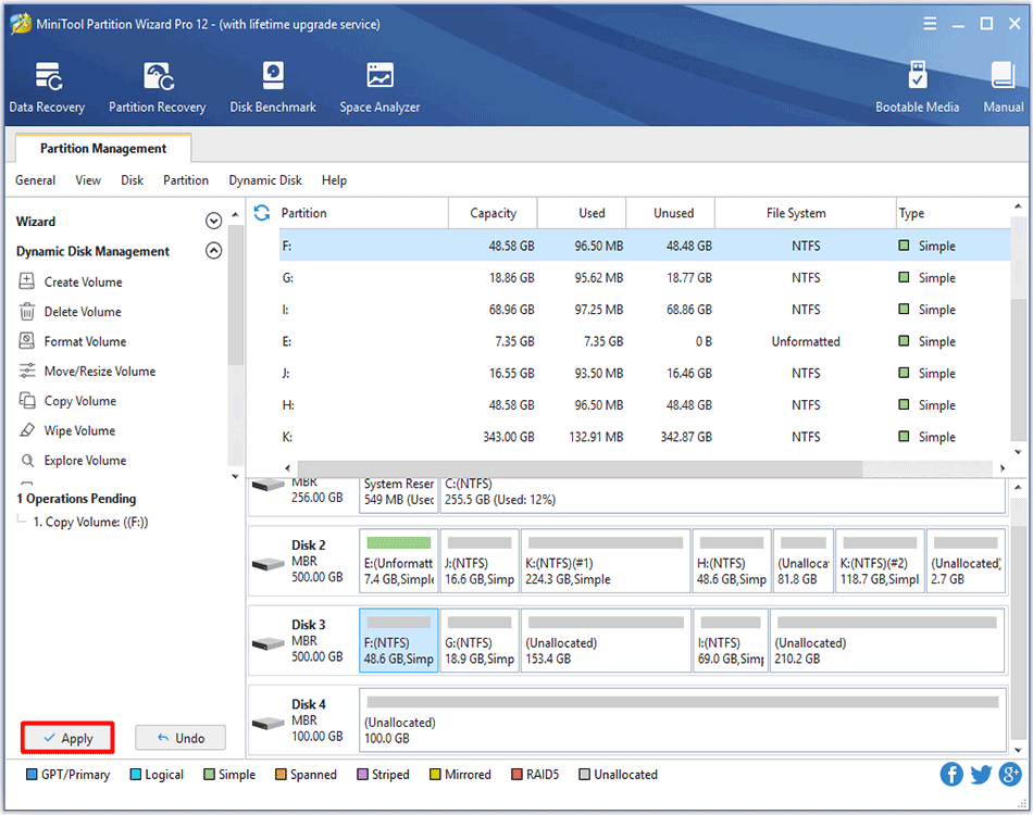 How To Copy Volume Minitool Partition Wizard Tutorial Minitool Partition Wizard