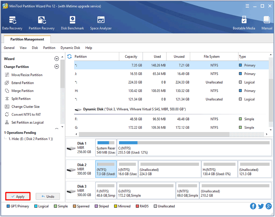 How To Hideunhide Partition Minitool Partition Wizard Tutorial