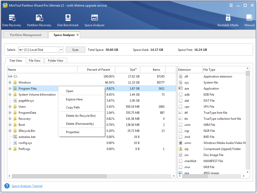 How To Use Space Analyzer Minitool Partition Wizard