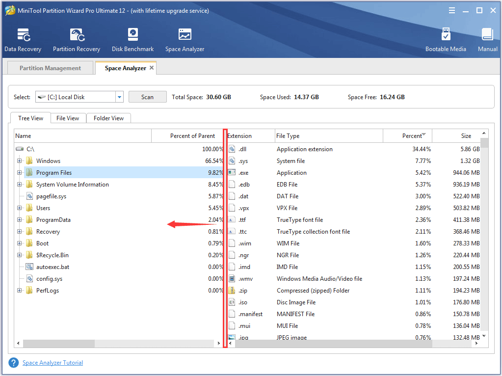 How To Use Space Analyzer Minitool Partition Wizard